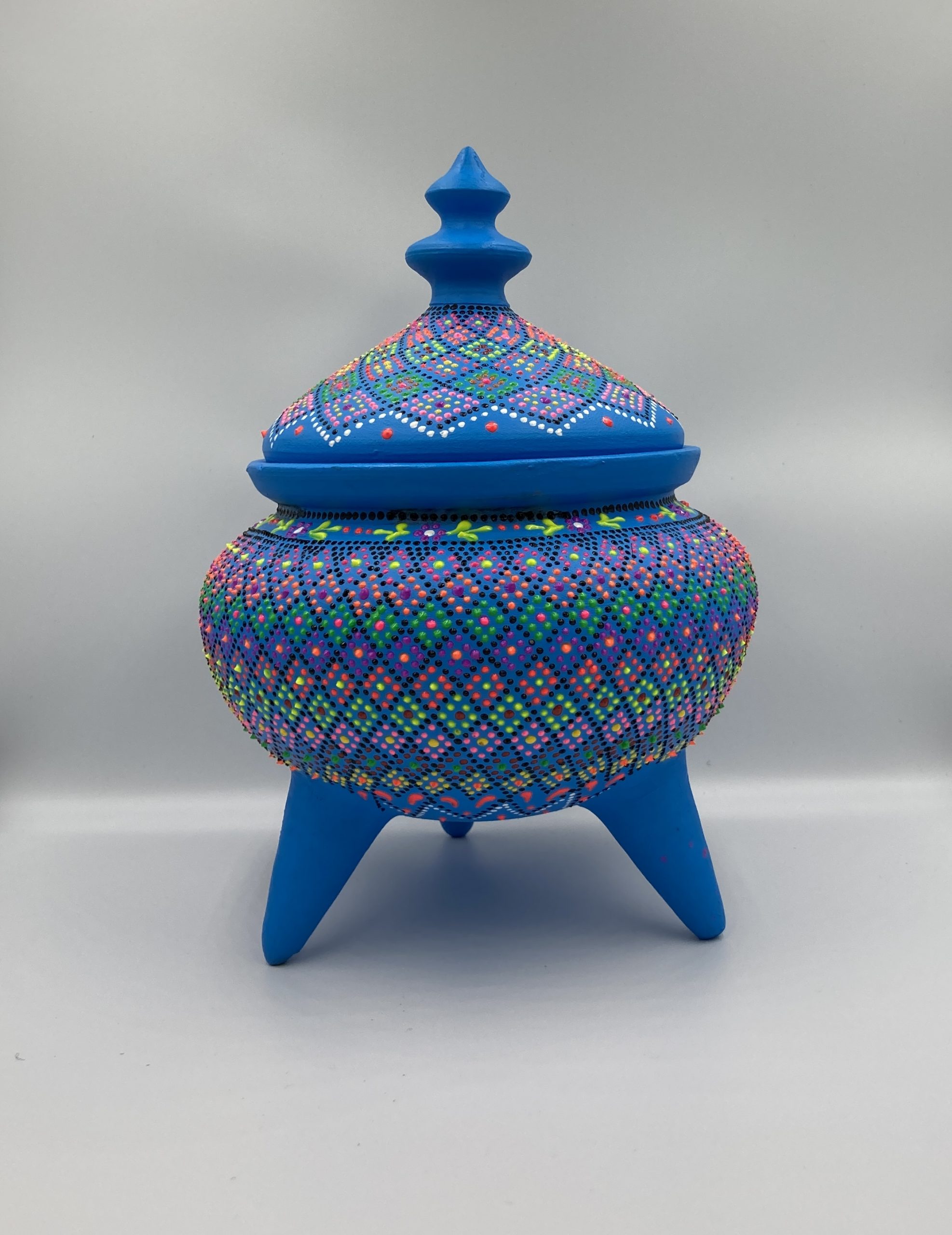 Blue ceramic candy jar – Online Bazare